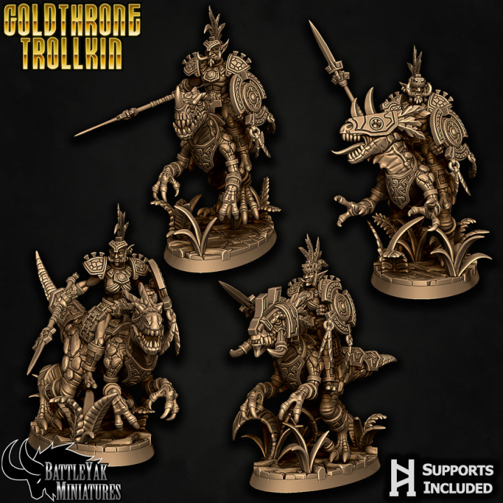 3D Printable Goldthrone Trollkin Character Pack by Battle Yak Miniatures