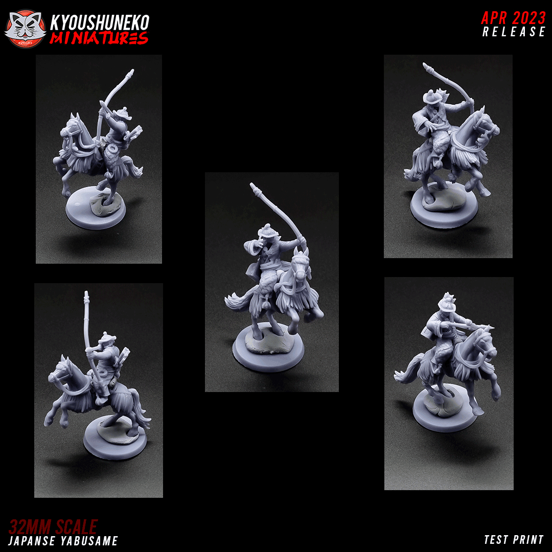 3D Printable Japanese Yabusame by Kyoushuneko Miniatures