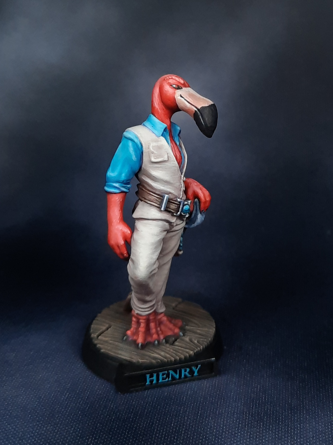 3D Printable Kenku Flamingo - Henry the Flamingo Kenku by Moonlight ...