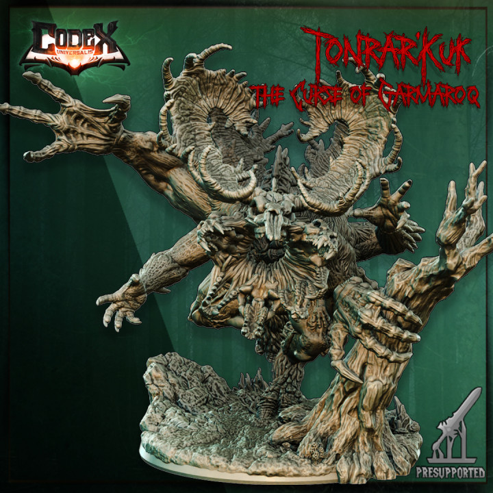 3D Printable Tonrar'Kuk, the Curse of Garmarok by Codex Universalis