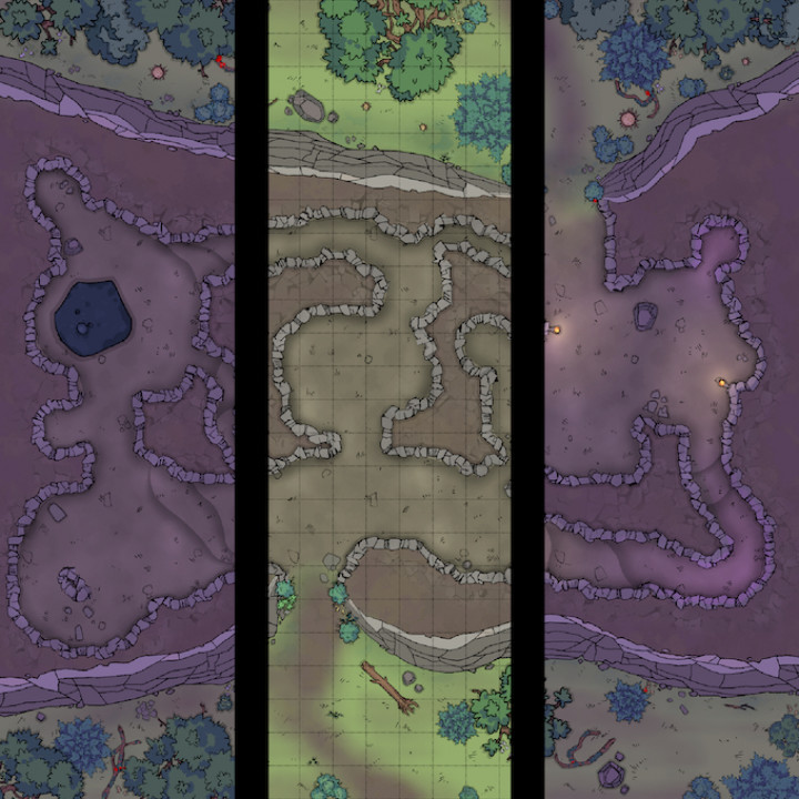 3D Printable Cave Map Expansion Set (CM) by August McDaniel
