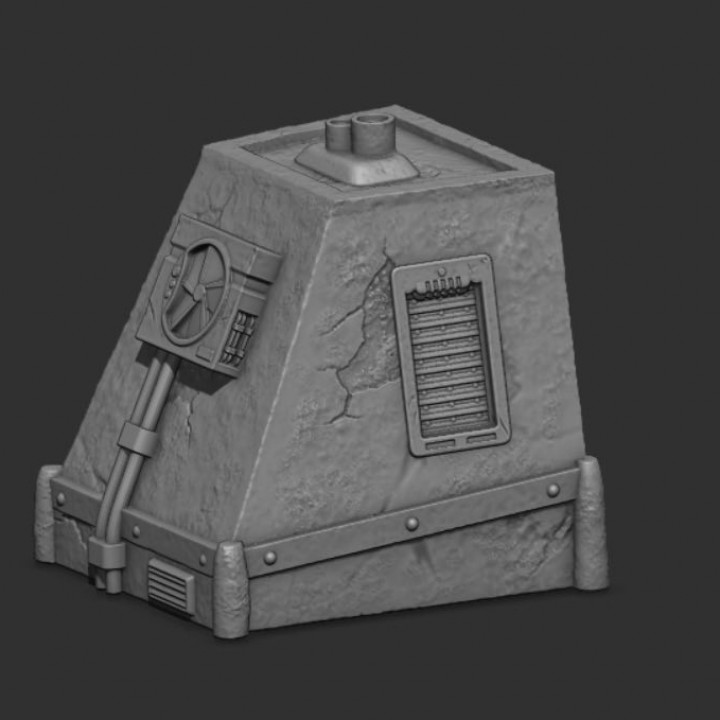 3D Printable Bunker Entrance by Karl Perrotton