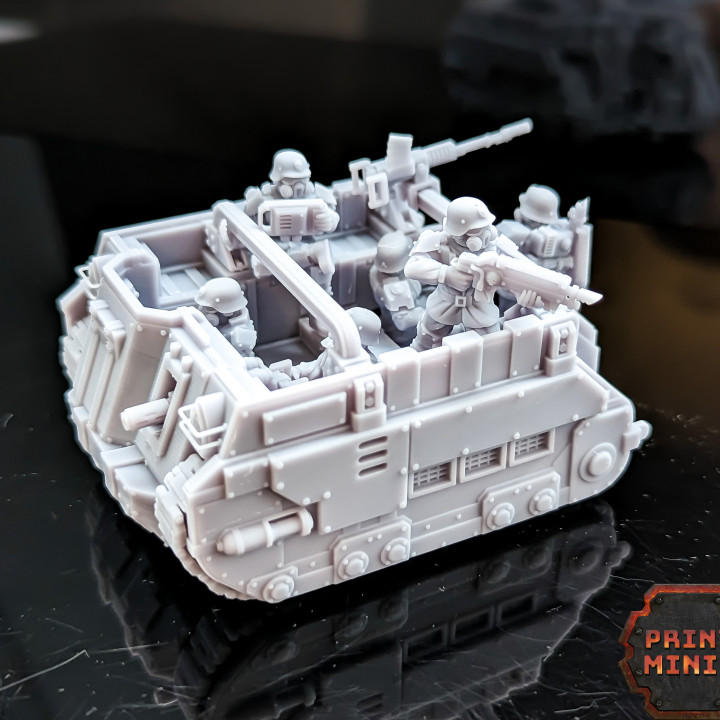 3D Printable Mimas Tank - Troop Carrier & Heavy Armour by Print Minis