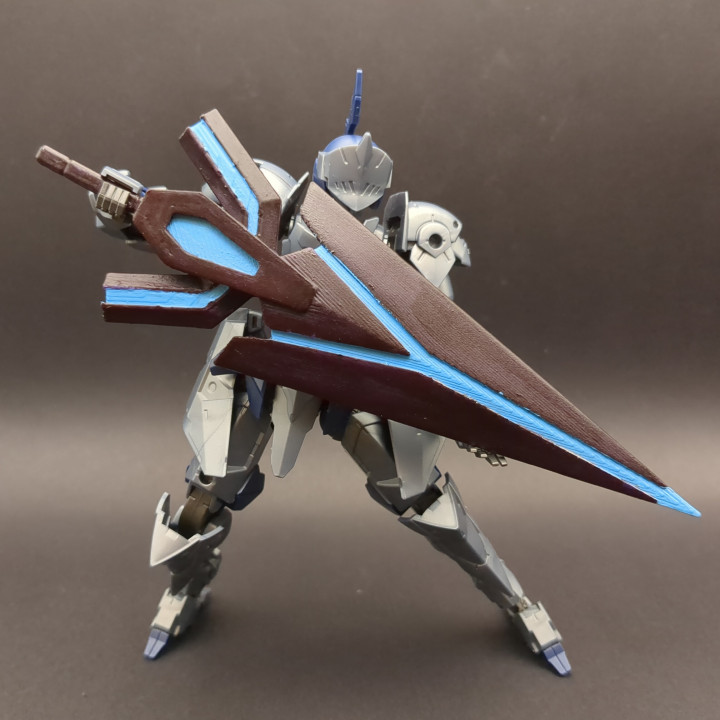 3D Printable Glaive, Mecha Model Accessory by LostPage