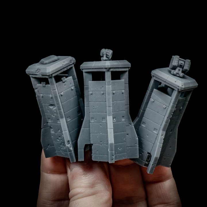 3D Printable Perimeter Towers by The Lazy Forger