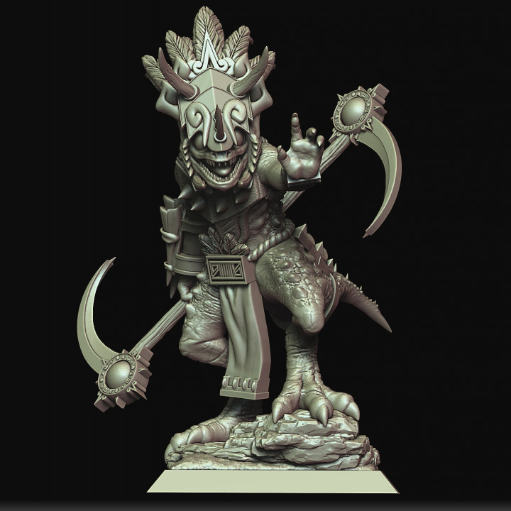 3D Printable 5x SKINK HEROES by Raven Twin Miniatures