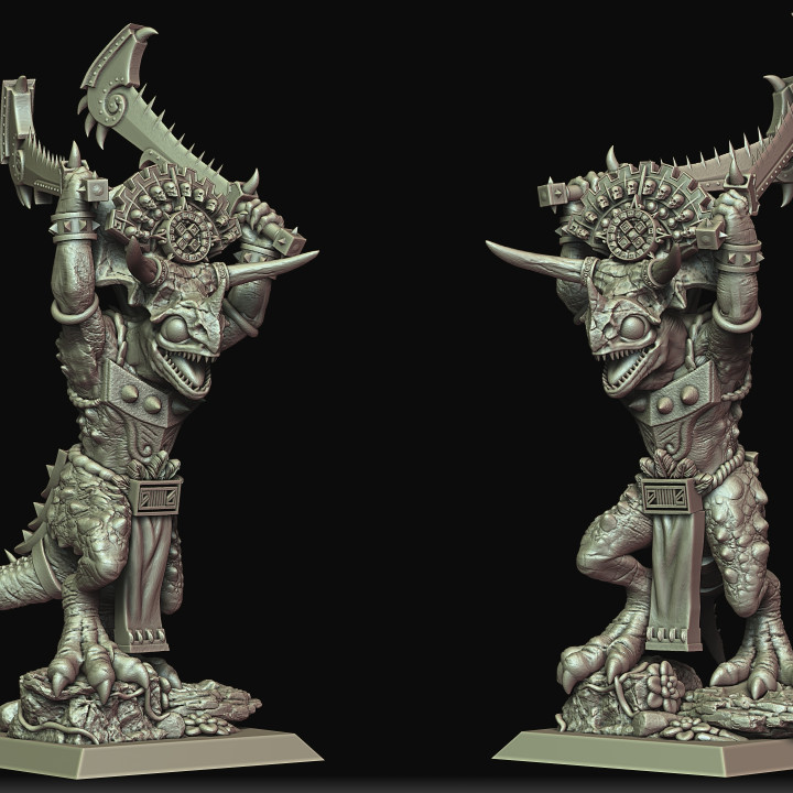 3D Printable 5x SKINK HEROES by Raven Twin Miniatures