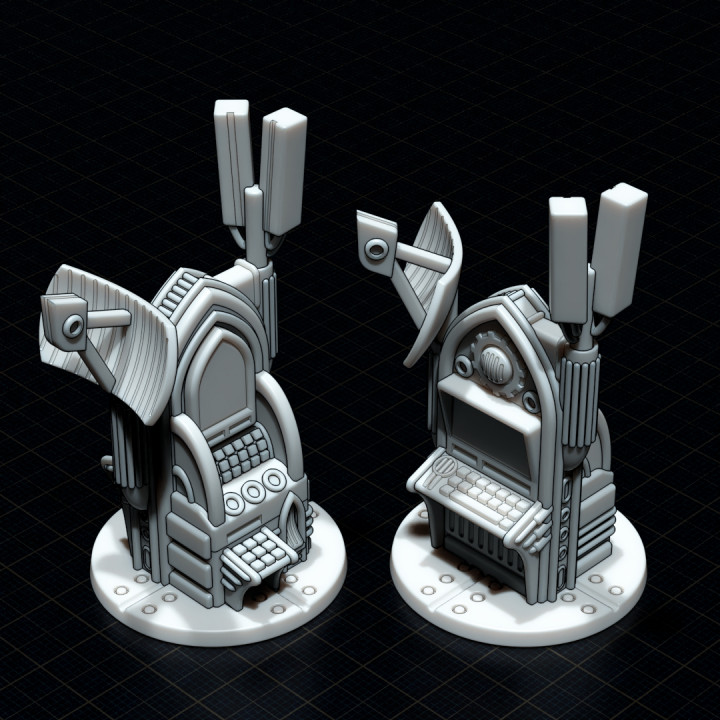 3D Printable Objective Marker Token - Transmission Array by Tinker Junkie 3D Printable Objective Marker Token - Transmission Array by Tinker Junkie