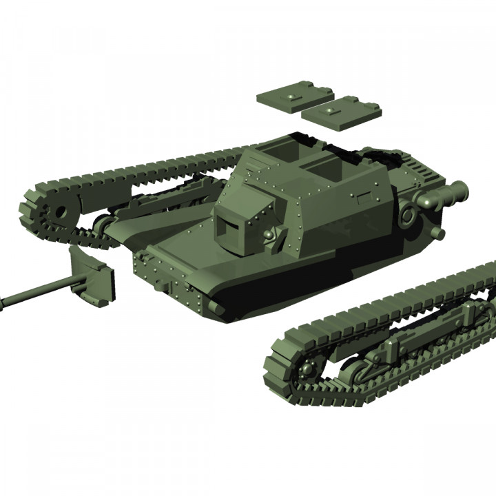 3D Printable Fiat CV 33-35 Breda (WW2 Italy, Spanish civil war, 1936 ...