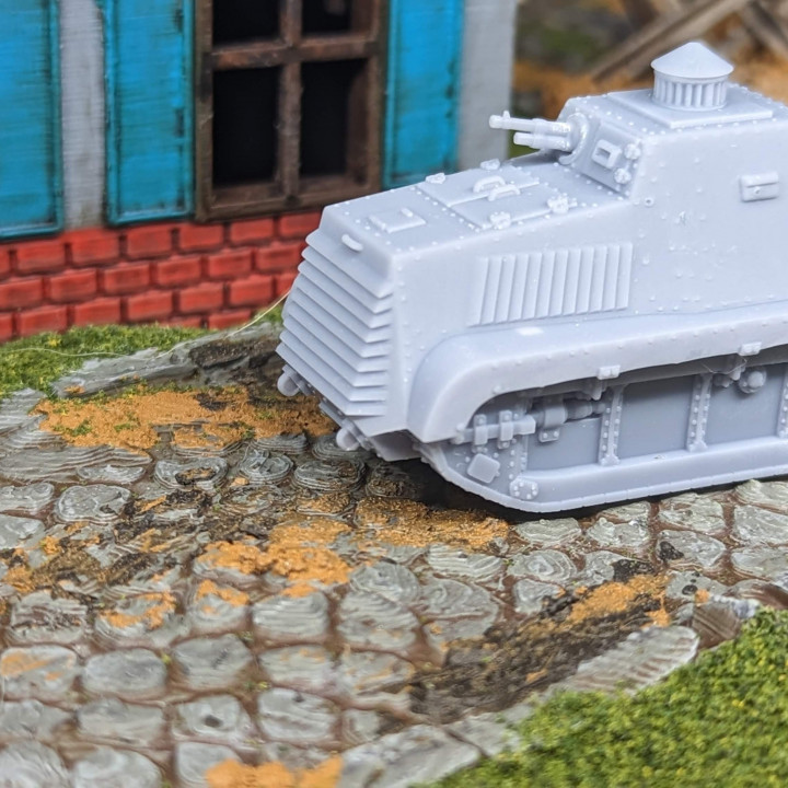 3D Printable Tractor Landesa (Spanish civil war, 1936-1939) by Wargame3d