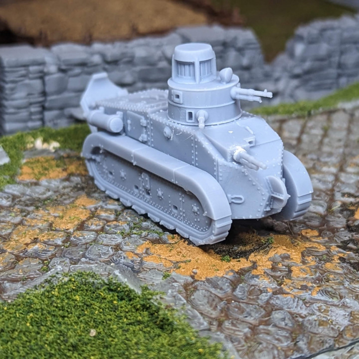 3D Printable Light Tank Trubia Type A (Spanish civil war, 1936-1939) by ...