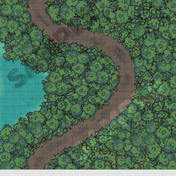 3D Printable Summer Woodland-Themed Map Set (SW) by August McDaniel