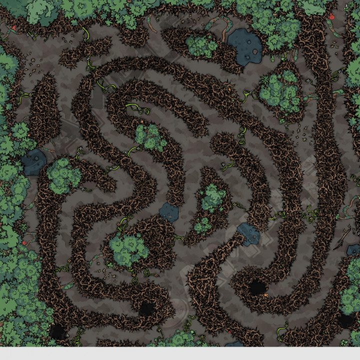 3D Printable Summer Woodland-Themed Map Set (SW) by August McDaniel