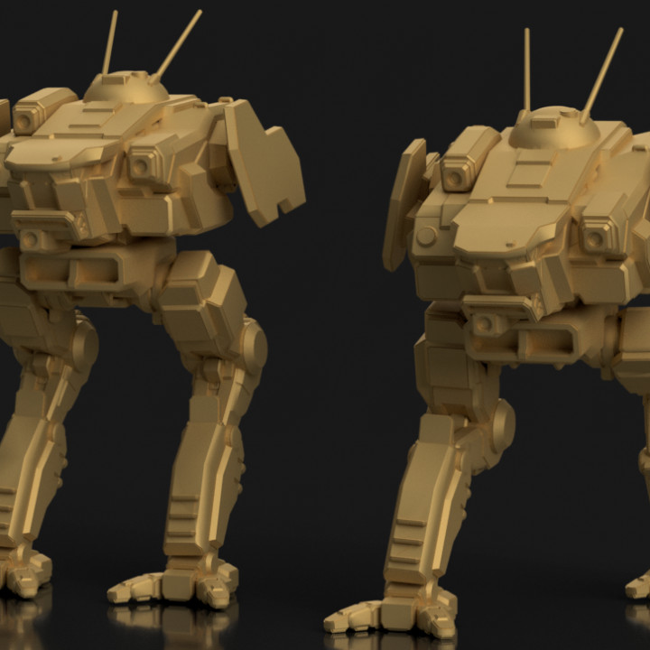 3D Printable Recon Lance Pack for Battletech by Matt Mason