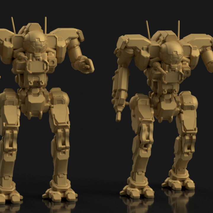 3D Printable Recon Lance Pack for Battletech by Matt Mason