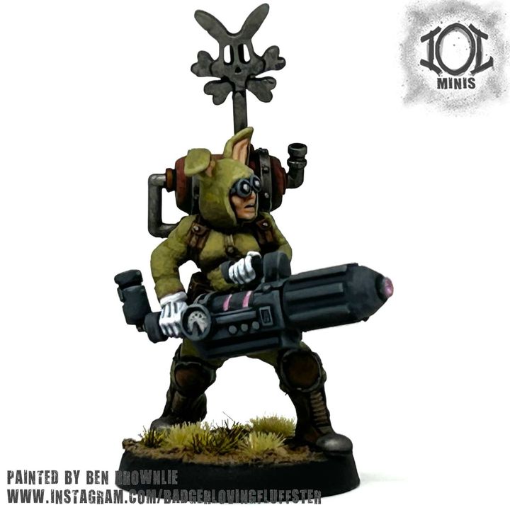 3D Printable Bunny clan - Specialist with Lasercannon by Imitation of ...