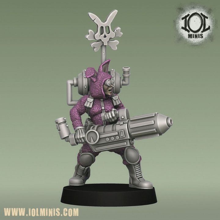 3D Printable Bunny clan - Specialist with Lasercannon by Imitation of ...