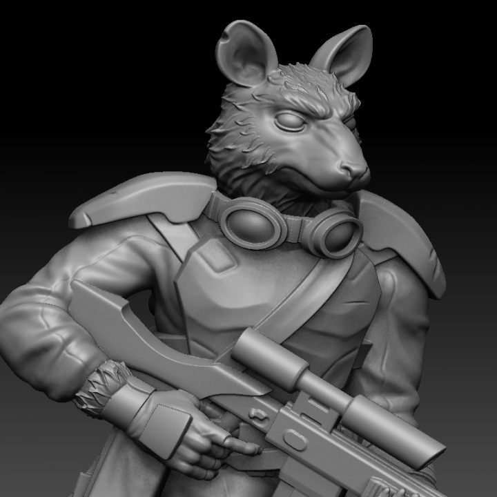 3D Printable Ysoki Sniper by Scalemail Studios