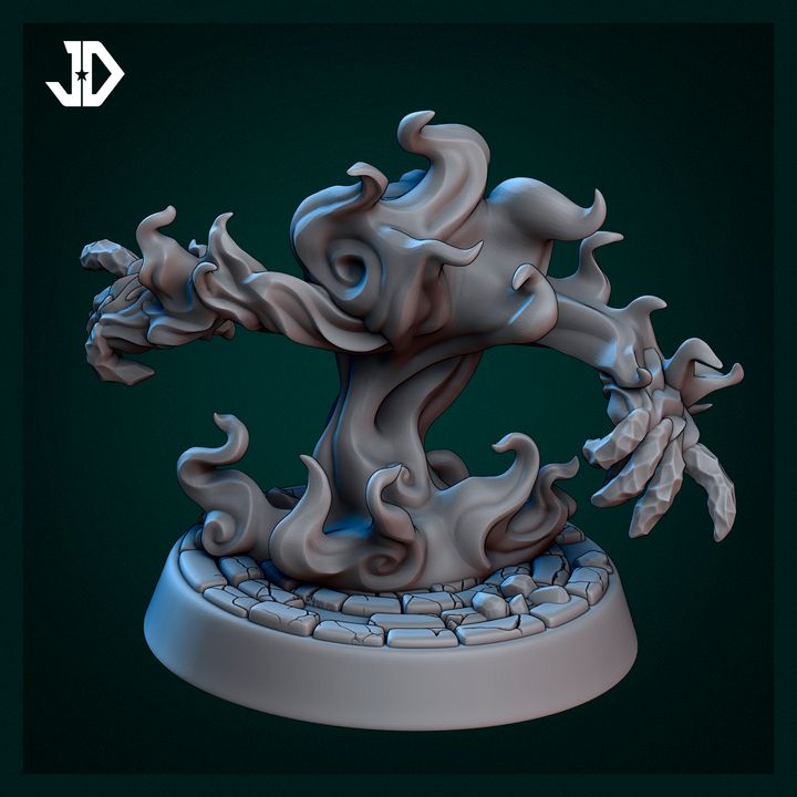 3D Printable Leader Fire Terror of Tziich A by JD miniatures