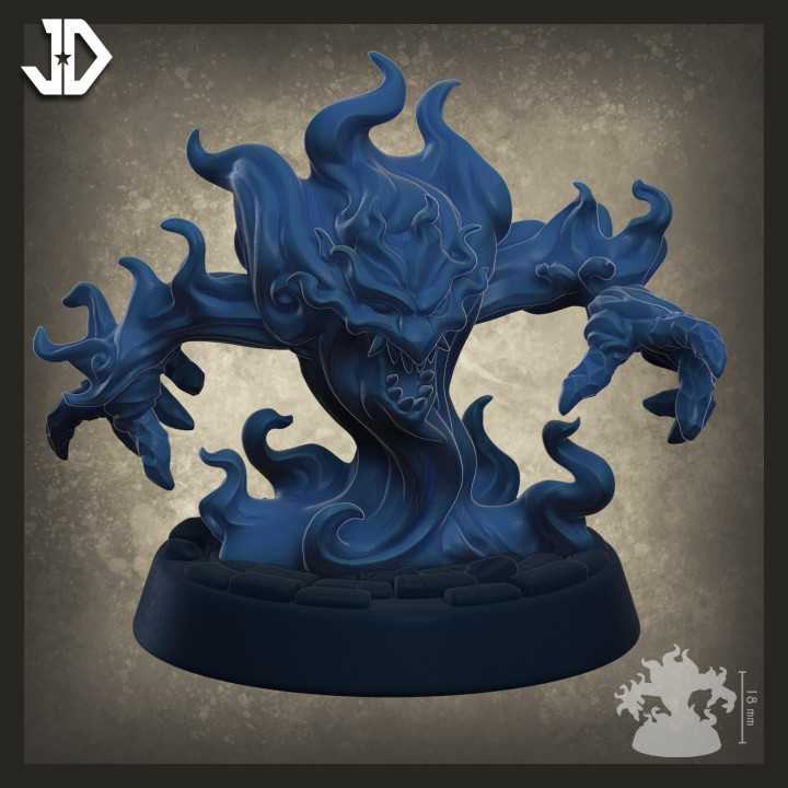 3D Printable Leader Fire Terror of Tziich A by JD miniatures