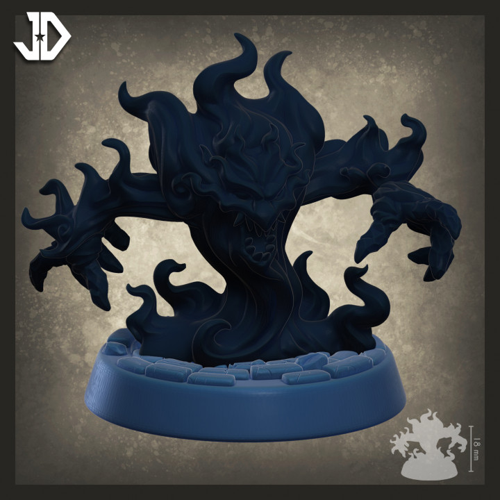 3D Printable Leader Fire Terror of Tziich A by JD miniatures