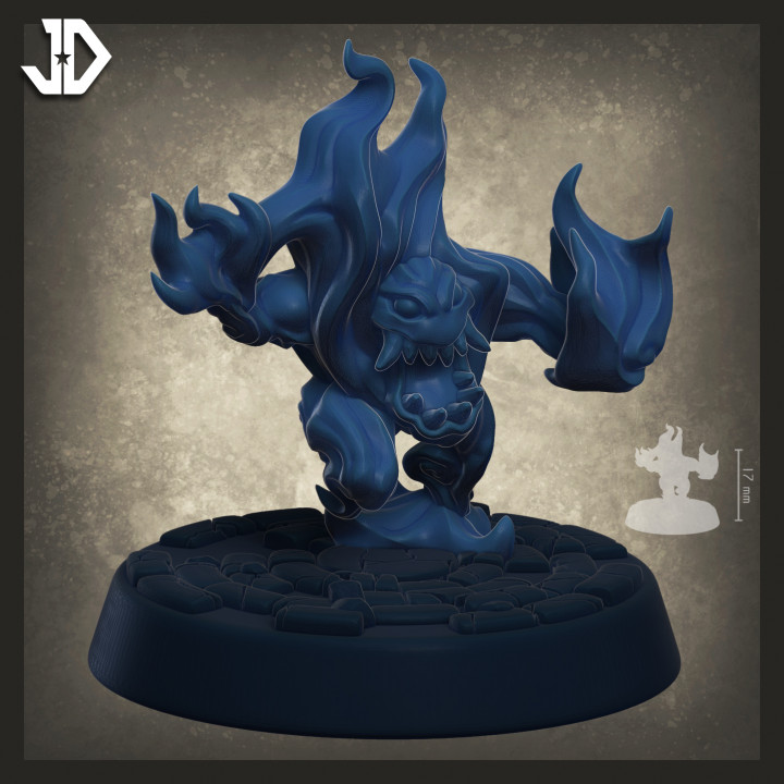 3D Printable Fire Terror of Tziich B by JD miniatures