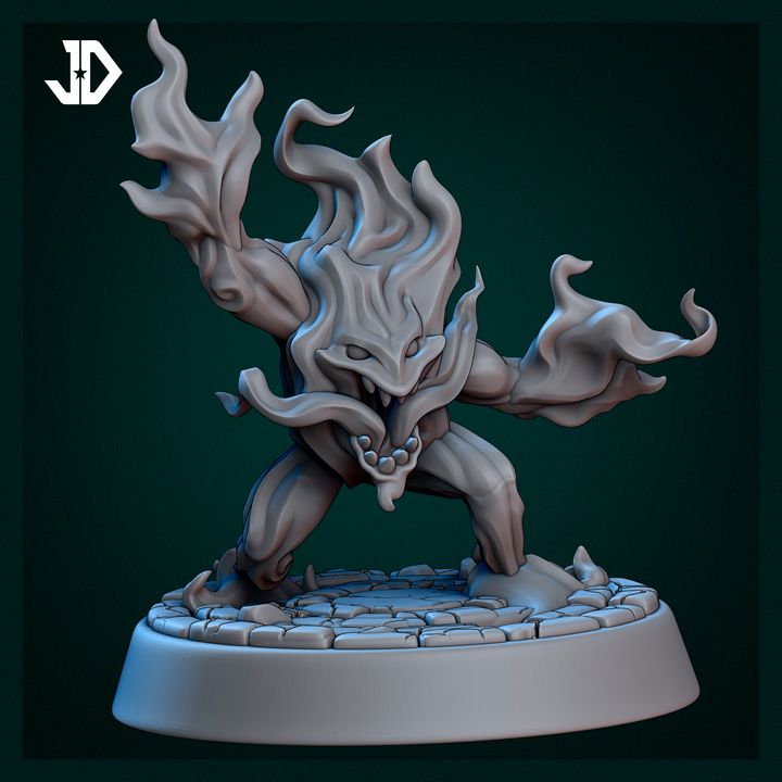 3D Printable Fire Terror of Tziich C by JD miniatures