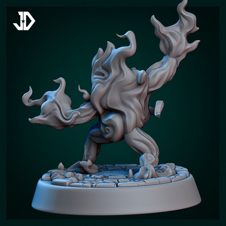 3D Printable Fire Terror of Tziich C by JD miniatures
