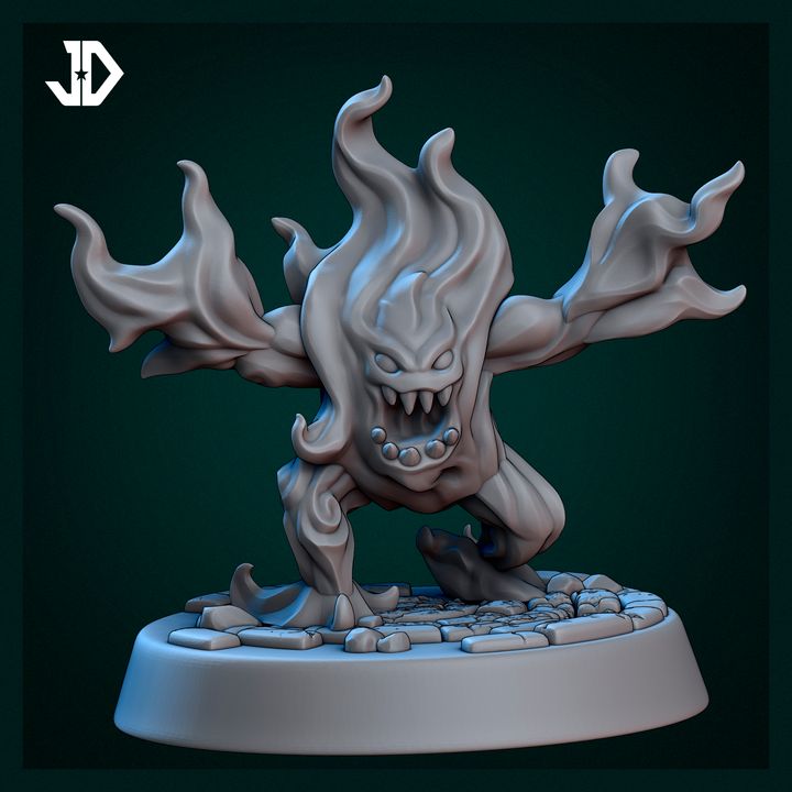 3D Printable Fire Terror of Tziich D by JD miniatures
