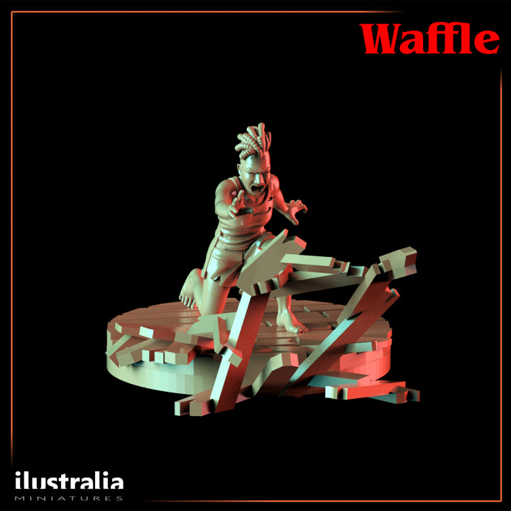 3D Printable Waffle - The Strange Claremont House by ilustralia miniatures