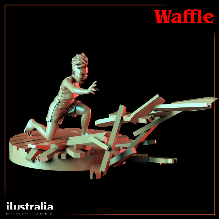 3D Printable Waffle - The Strange Claremont House by ilustralia miniatures