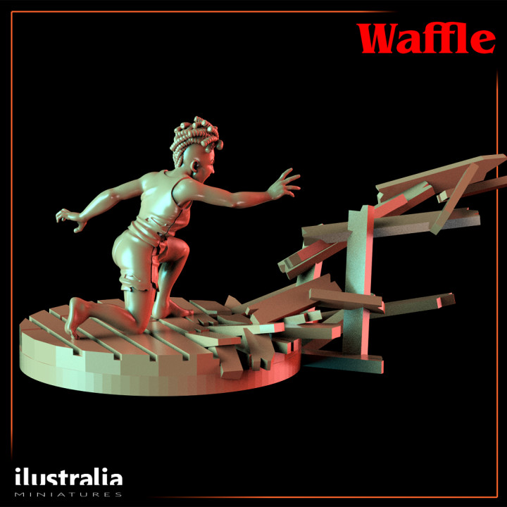 3D Printable Waffle - The Strange Claremont House by ilustralia miniatures