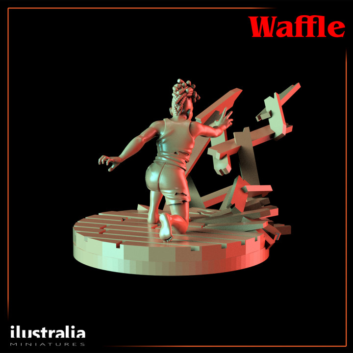 3D Printable Waffle - The Strange Claremont House by ilustralia miniatures