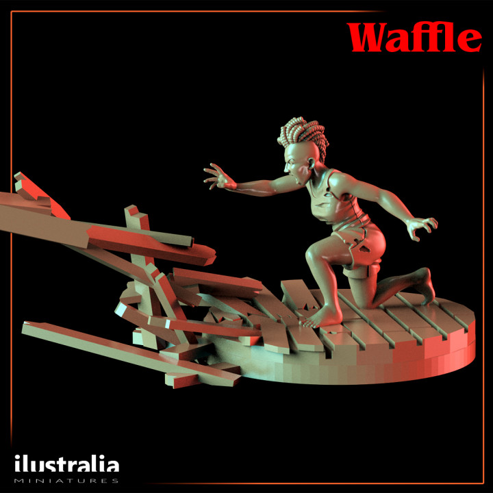 3D Printable Waffle - The Strange Claremont House by ilustralia miniatures