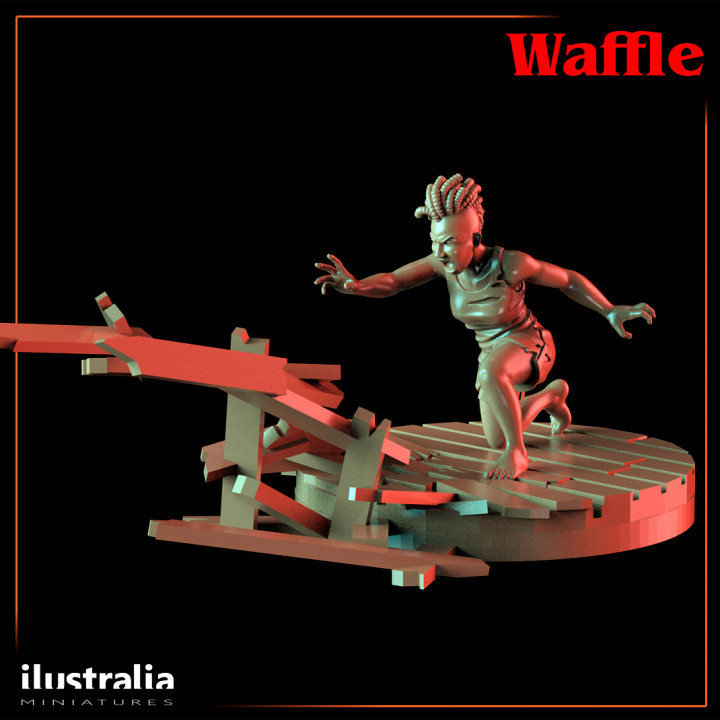 3D Printable Waffle - The Strange Claremont House by ilustralia miniatures