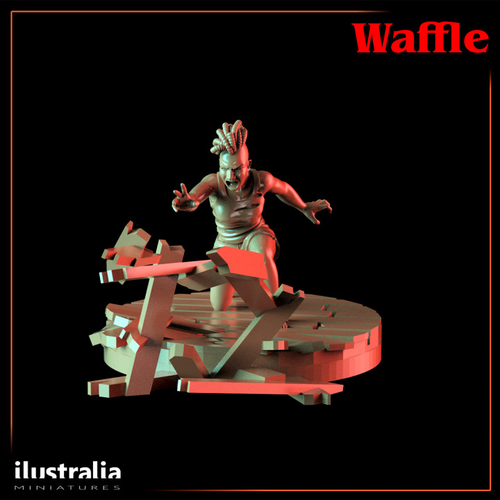 3D Printable Waffle - The Strange Claremont House by ilustralia miniatures
