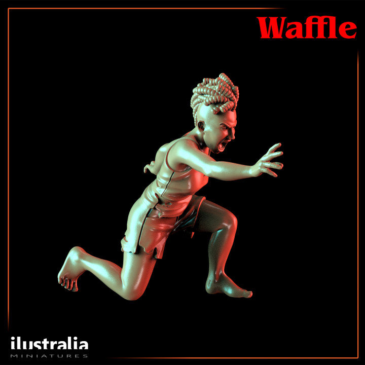 3D Printable Waffle - The Strange Claremont House by ilustralia miniatures