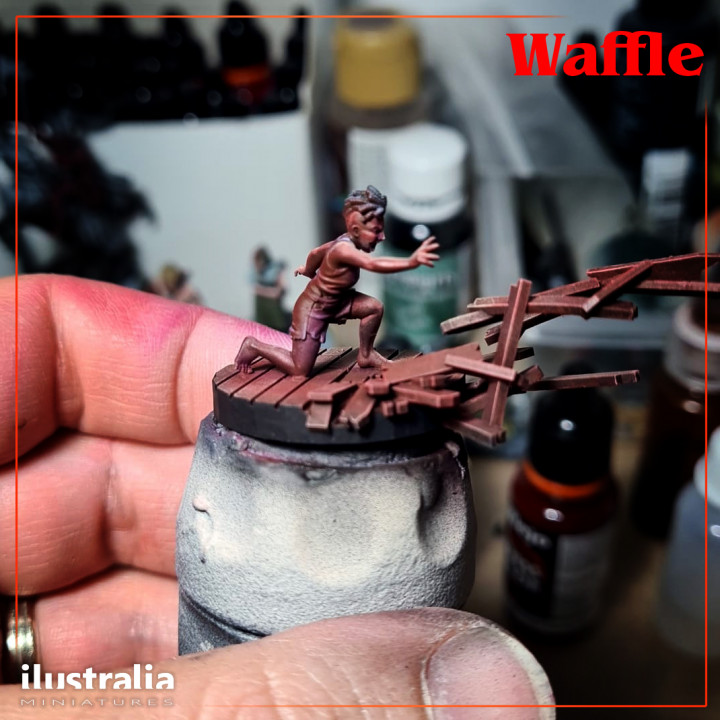 3D Printable Waffle - The Strange Claremont House by ilustralia miniatures