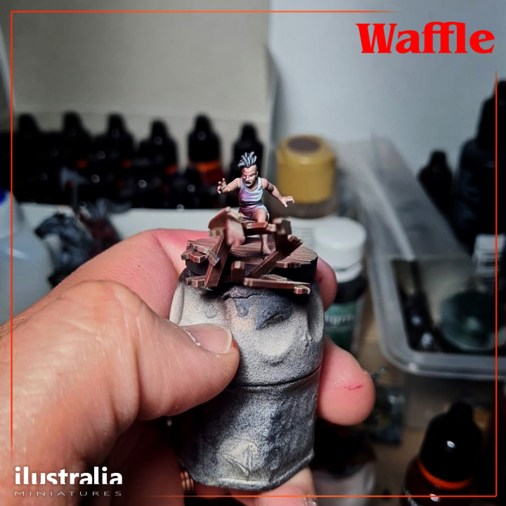 3D Printable Waffle - The Strange Claremont House by ilustralia miniatures