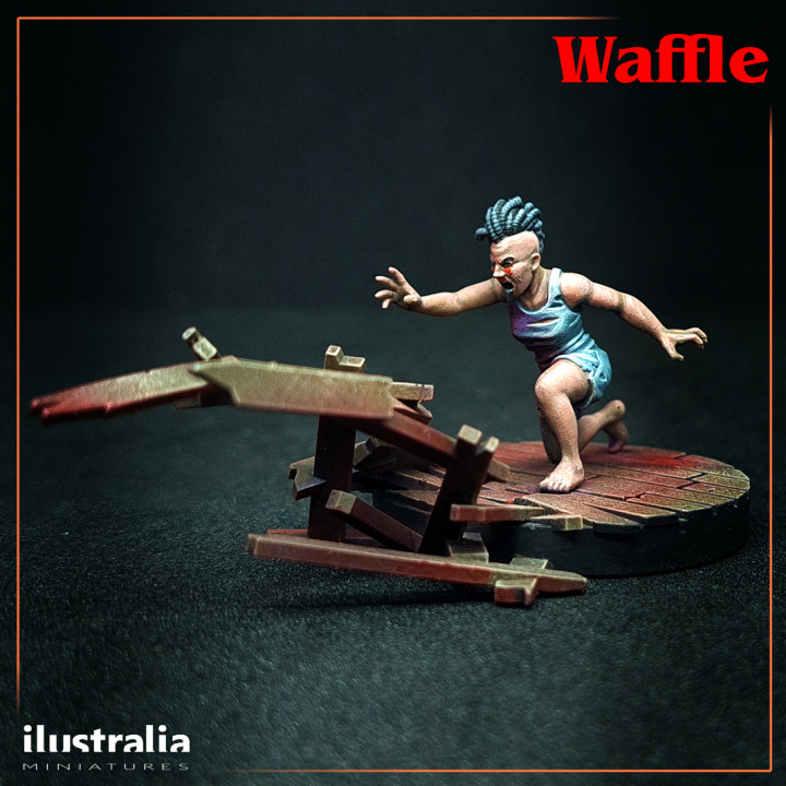 3D Printable Waffle - The Strange Claremont House by ilustralia miniatures