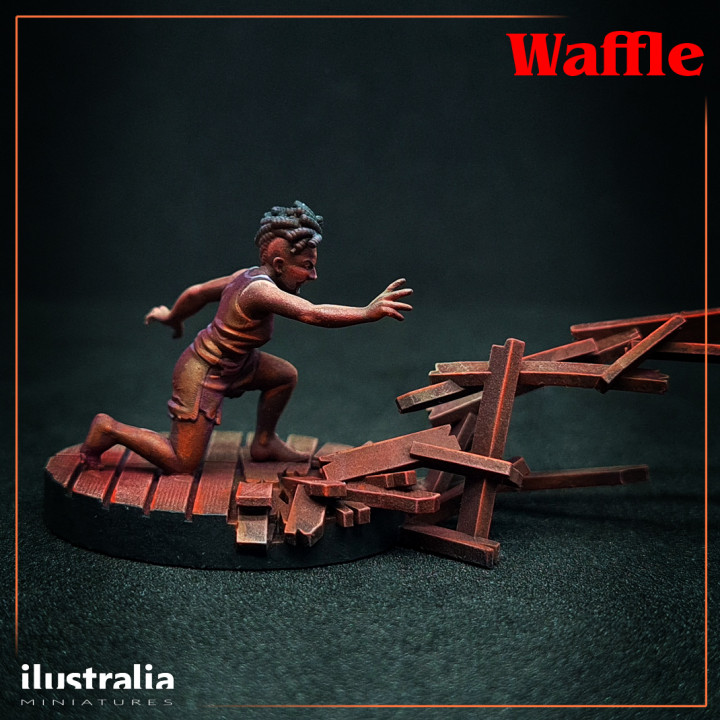 3D Printable Waffle - The Strange Claremont House by ilustralia miniatures