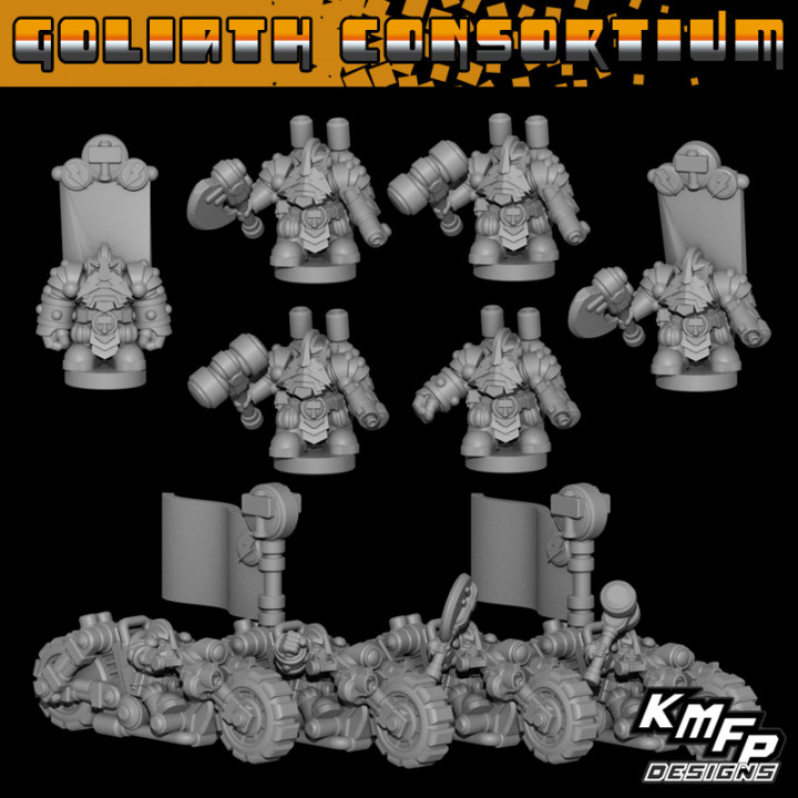3D Printable Goliath Consortium Command (6-8mm) by KMFP Designs