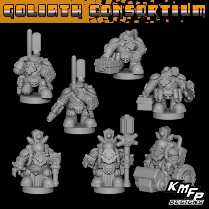 3D Printable Goliath Consortium Command (6-8mm) by KMFP Designs