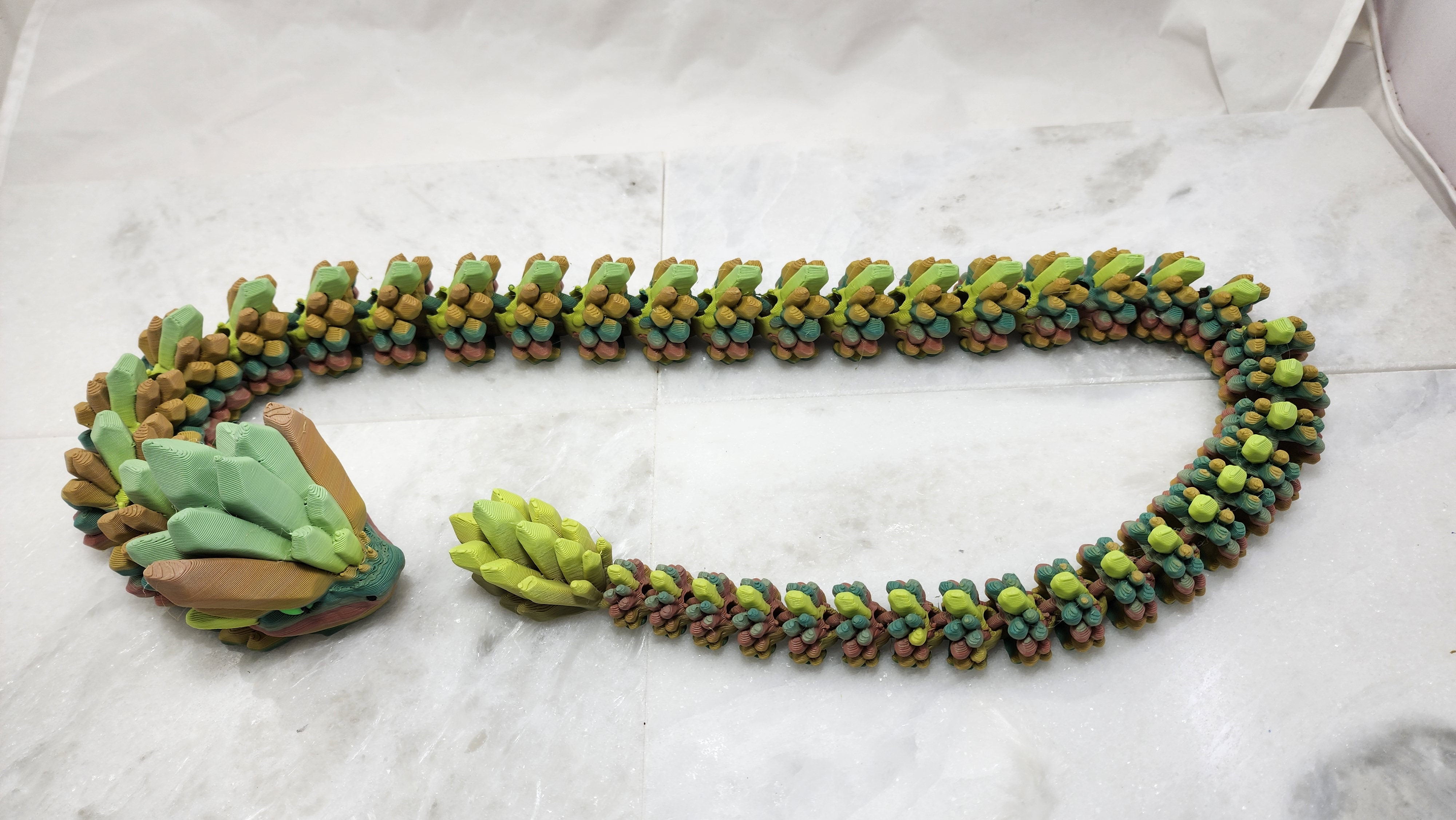 3D Printable Articulated Snake 002 by Torua3D