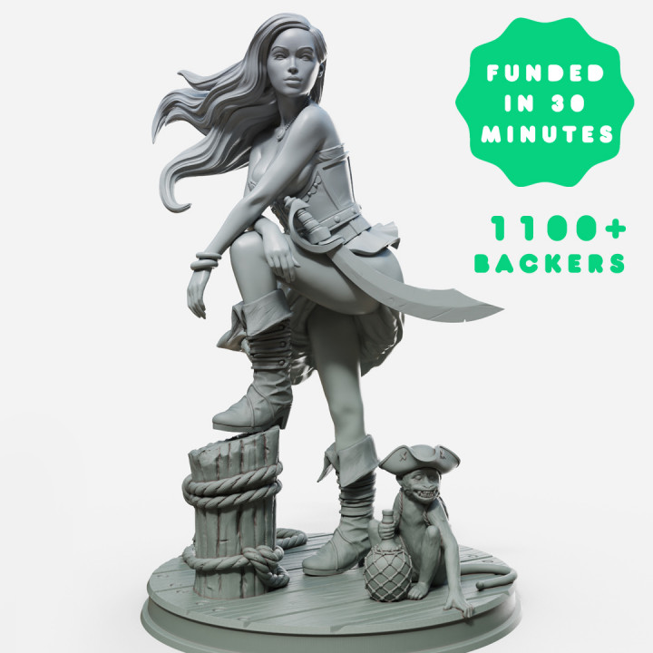 3D Printable 'Marina' by Female Miniatures by Female Miniatures