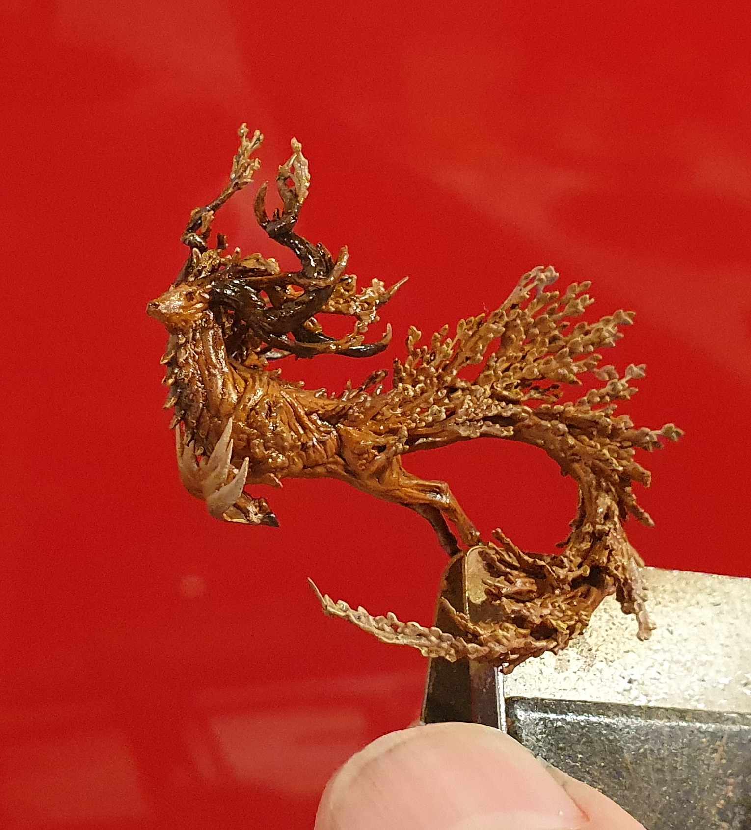 3D Printable Thicket Stag (Pose 01)(More elaborate) by Mini Monster Mayhem