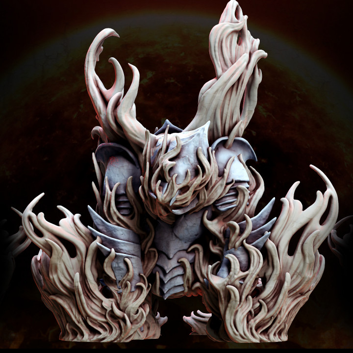 3D Printable Fire Golem (Pose 2 of 3) by Mini Monster Mayhem