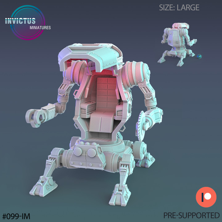 3D Printable Red Planet Control Unit / Siege Engine / Settler Machine ...