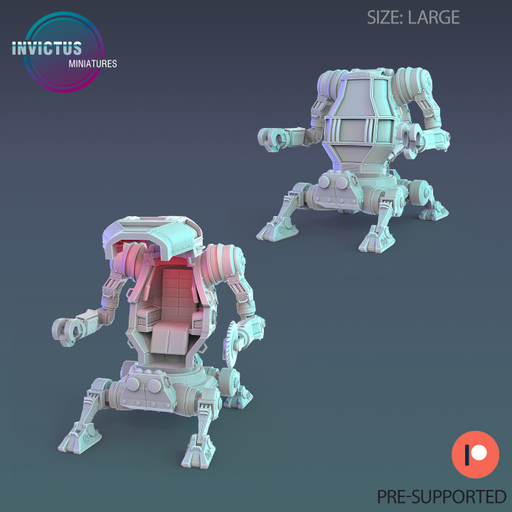 3D Printable Red Planet Control Unit / Siege Engine / Settler Machine ...