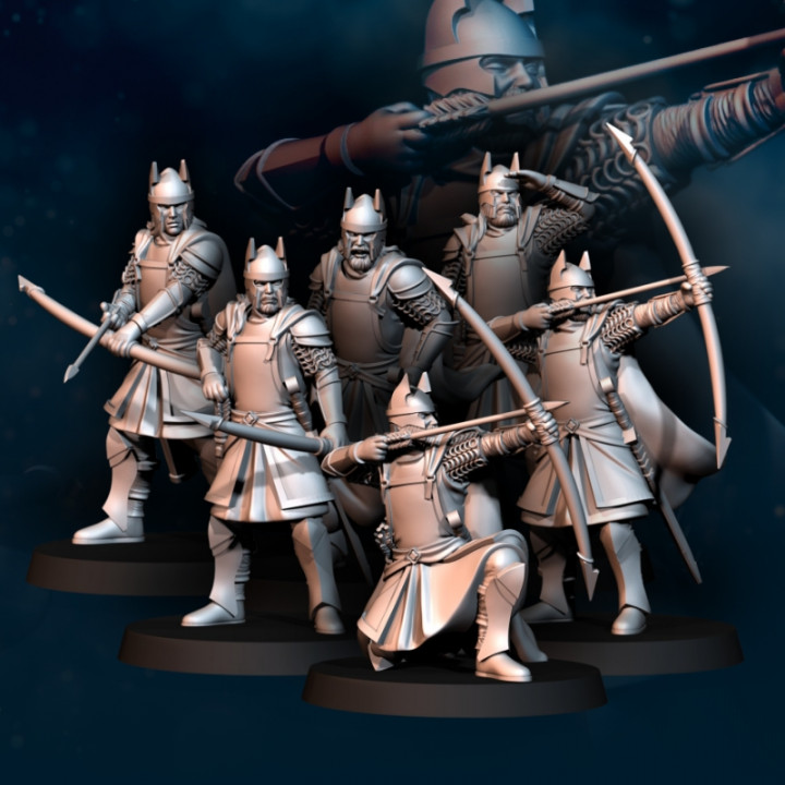3D Printable 6x High Human Archer | High Humans | Davale Games ...